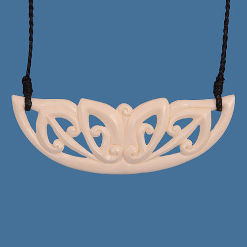 Kowhaiwhai Ngatu Kaka Pendant Necklace | Discoveries