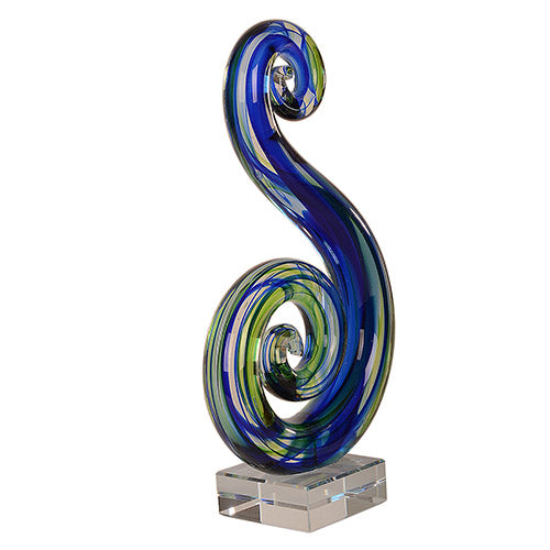 Large Double Koru Glass Ornament | Discoveries