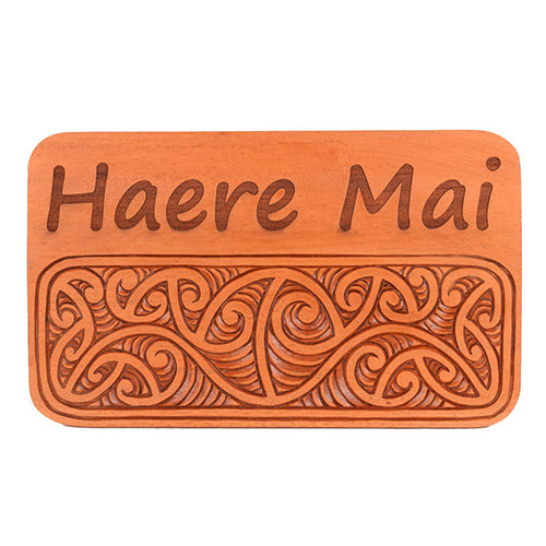 Haere Mai Wood Sign | Discoveries