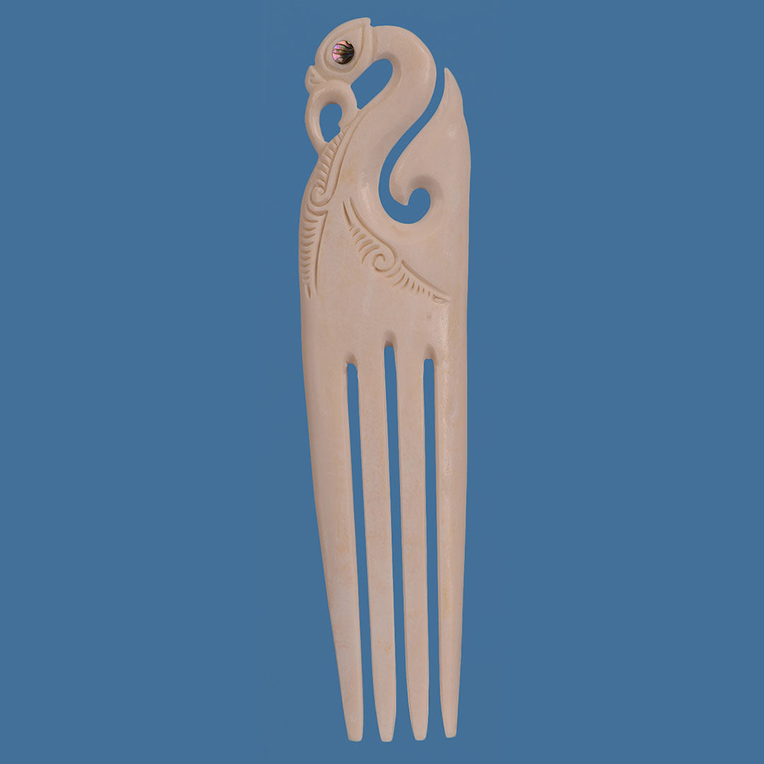 Hand Carved Bone Heru or Maori Hair Comb | Discoveries